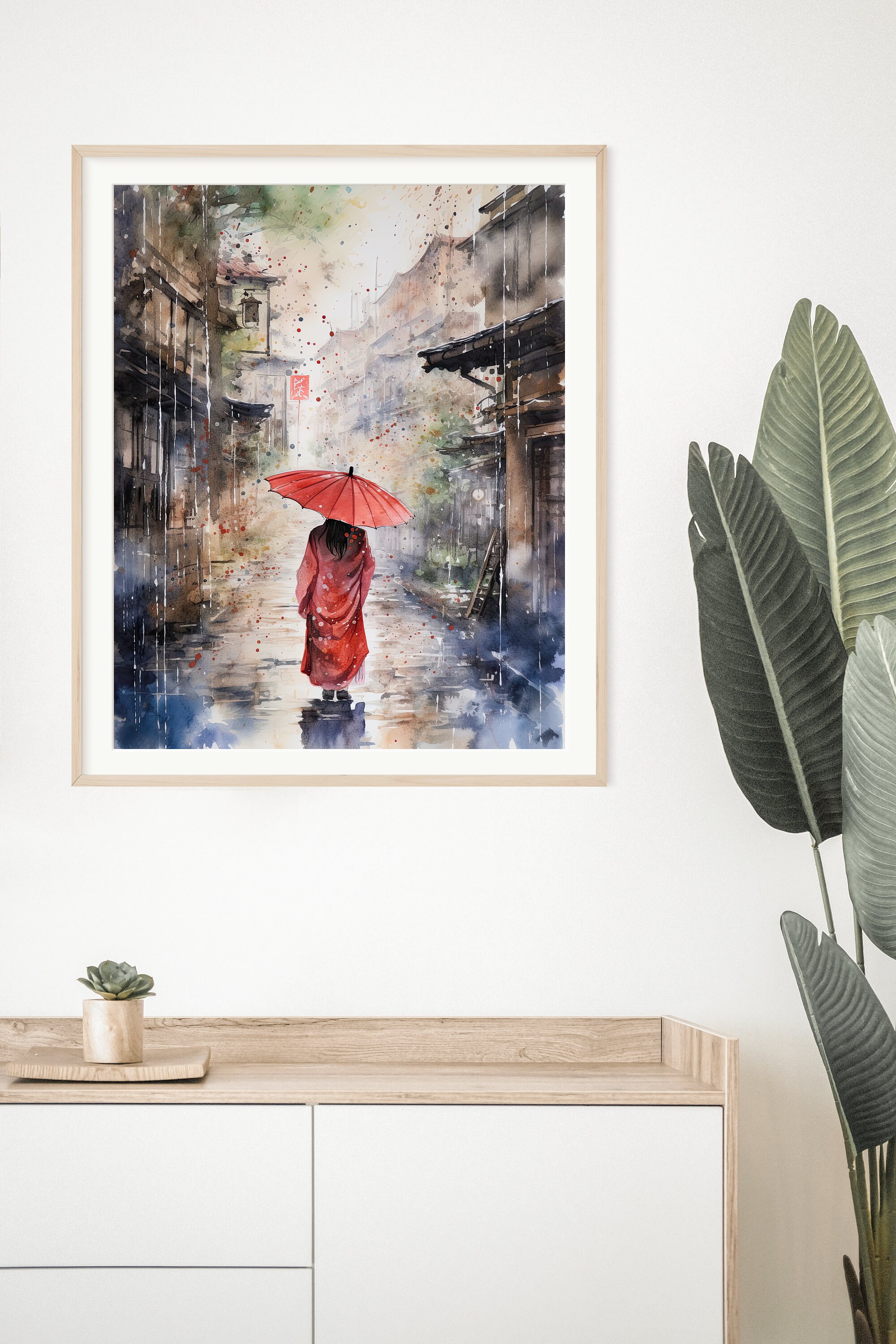 Watercolor Kyoto, Japan Wall Art Print, Japanese Art, Japanese Wall Art ...