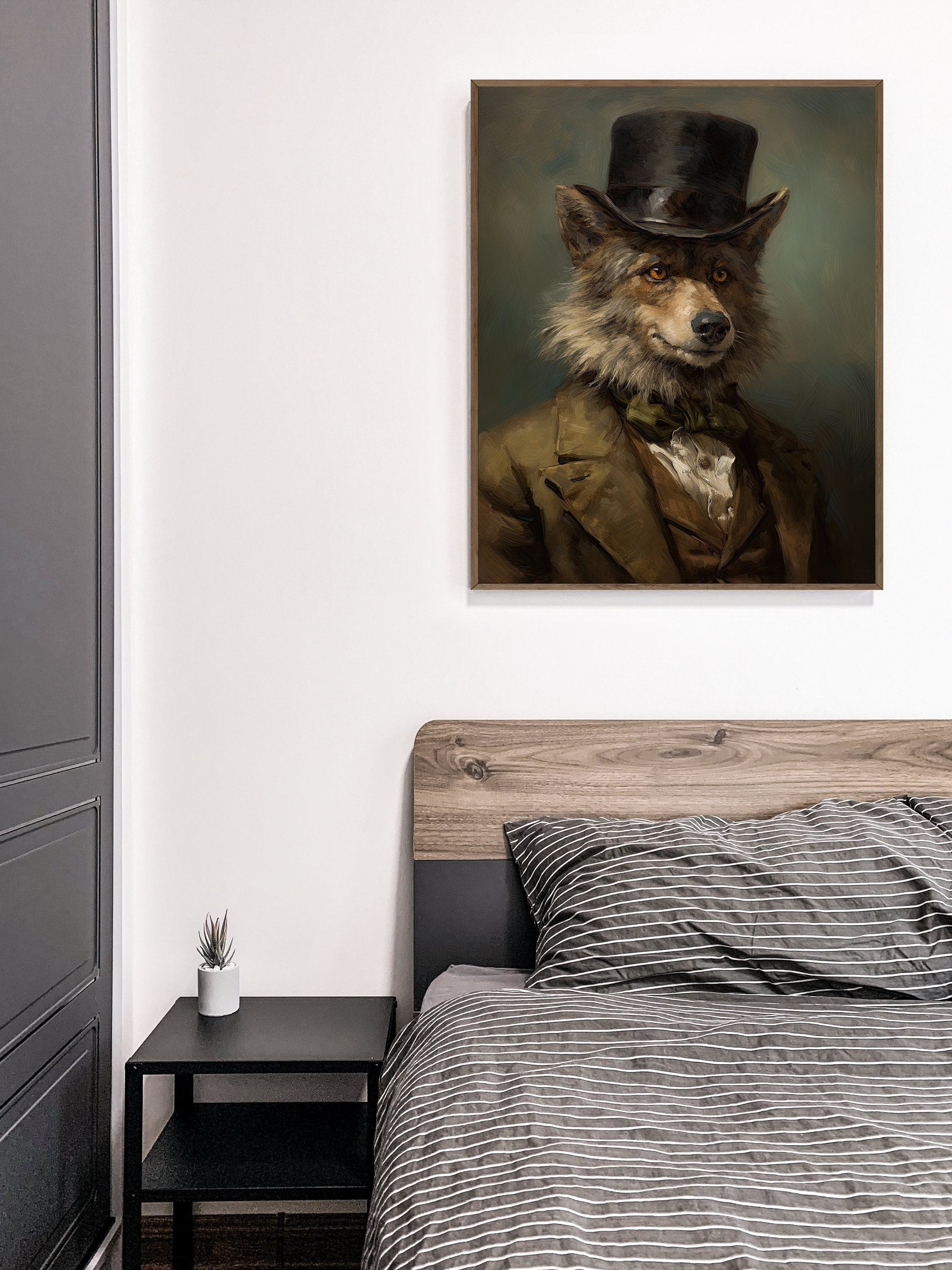Werewolf Victorian Oil Painting Dark Academia Werewolf Art - Etsy