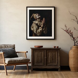 Crying Jester Wall Art Print, Accidental Renaissance Art, Clown Art ...