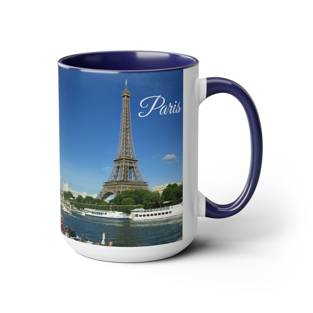 Eiffel Tower Mug 15oz | Francophile Gift | Paris France Themed Gifts ...