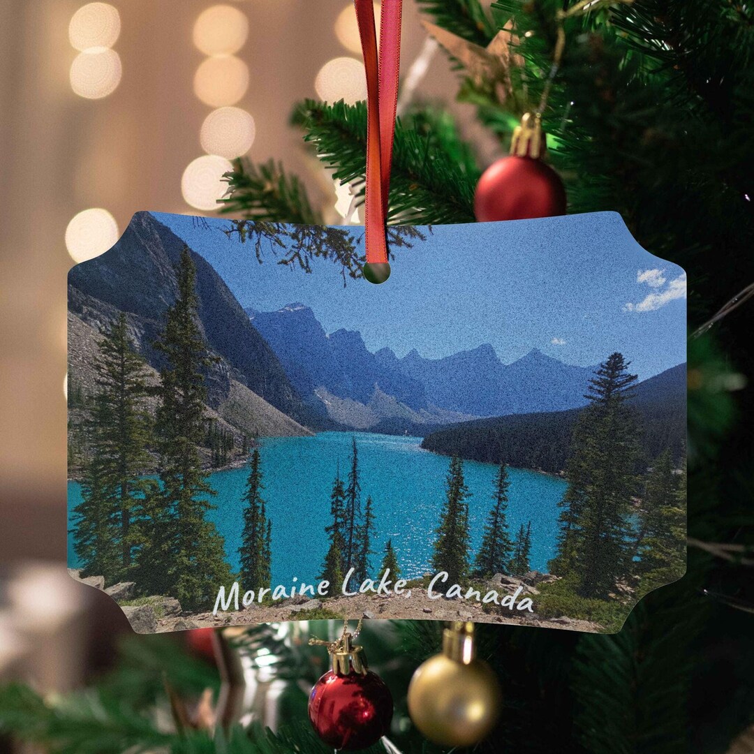 Moraine Lake Canada Ornament, Banff National Park Ornament, Canadian ...