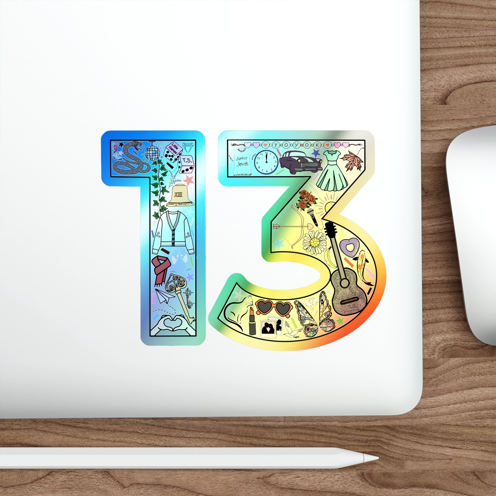 13 I Spy Holographic Die-cut Sticker / Taylor Swift Sticker - Etsy