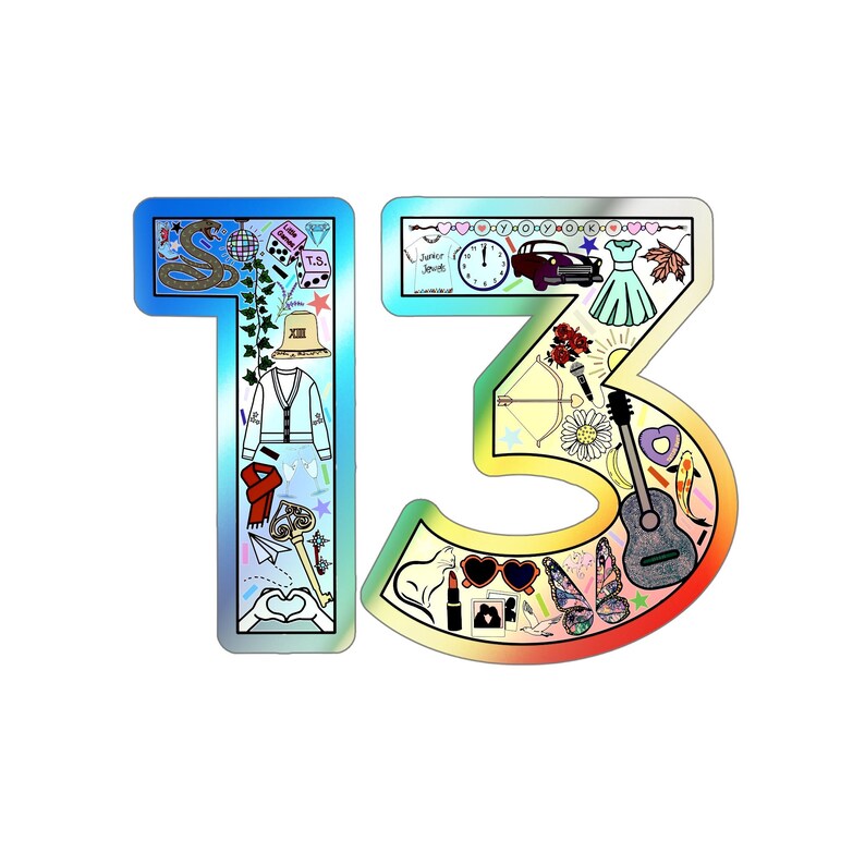 13 I Spy Holographic Die-cut Sticker / Taylor Swift Sticker - Etsy