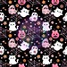 Girly Halloween Cat Ghosts Seamless File Repeating Pattern Pink - Etsy