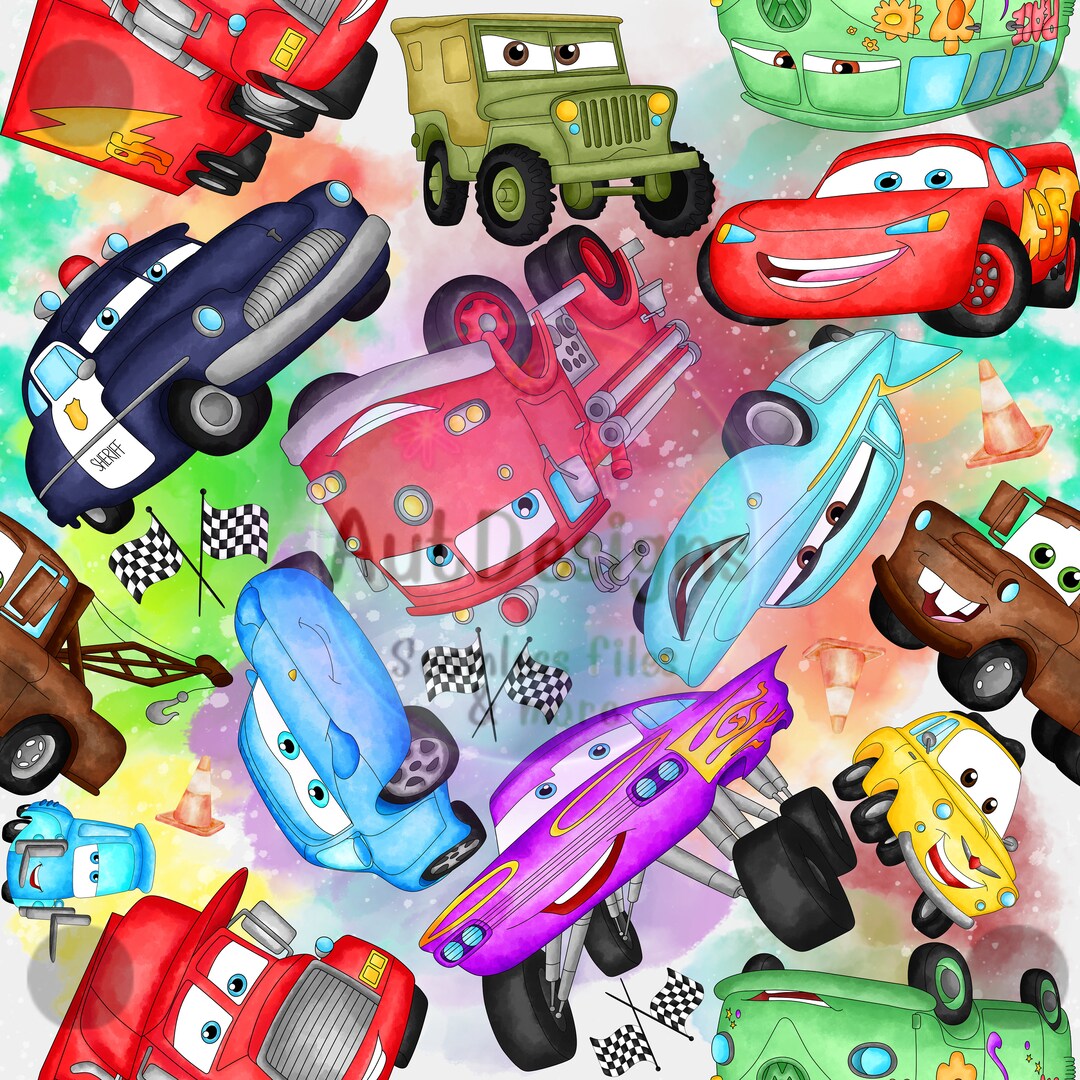 Cars Seamless File - Etsy