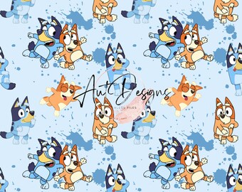 Bluey Seamless - Etsy