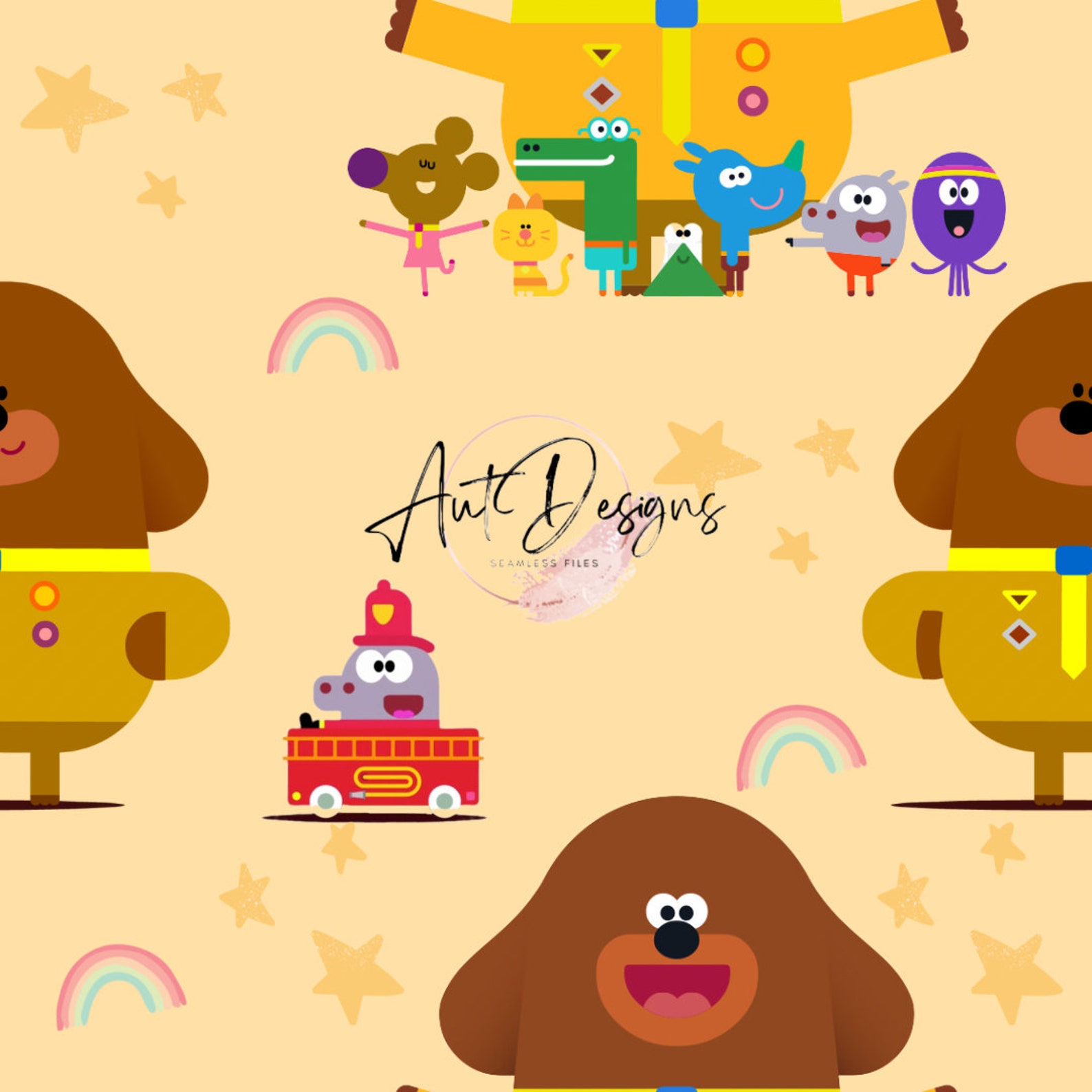 Hey Duggee Seamless - Etsy