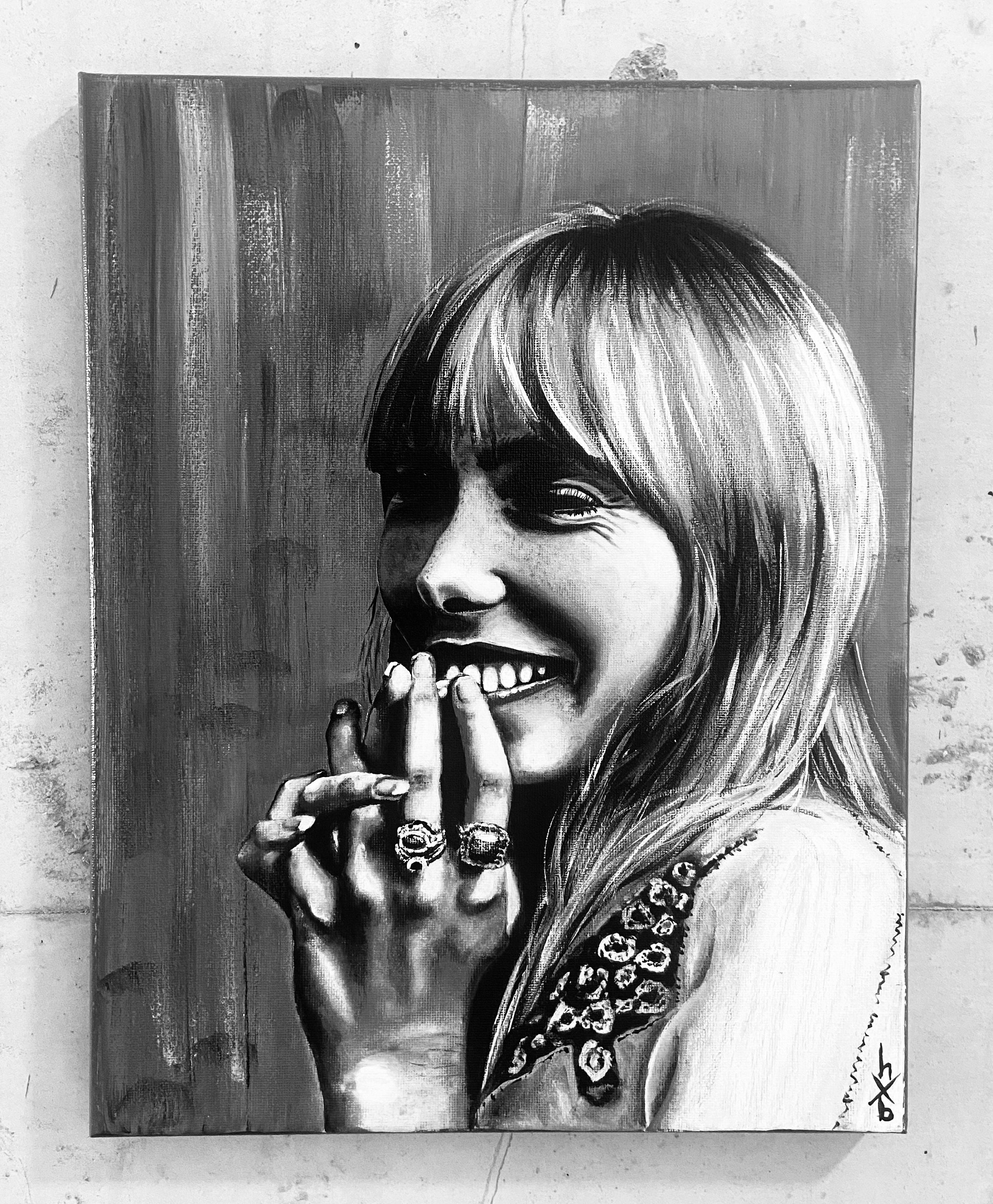 Original Portrait of Joni Mitchell, Acrylic on Canvas. - Etsy