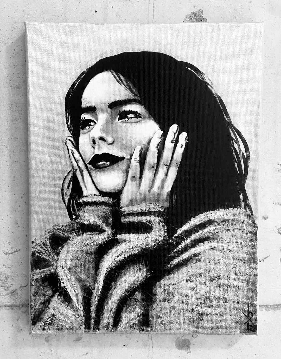 Original Portrait of Bjork, Acrylic on Canvas. - Etsy