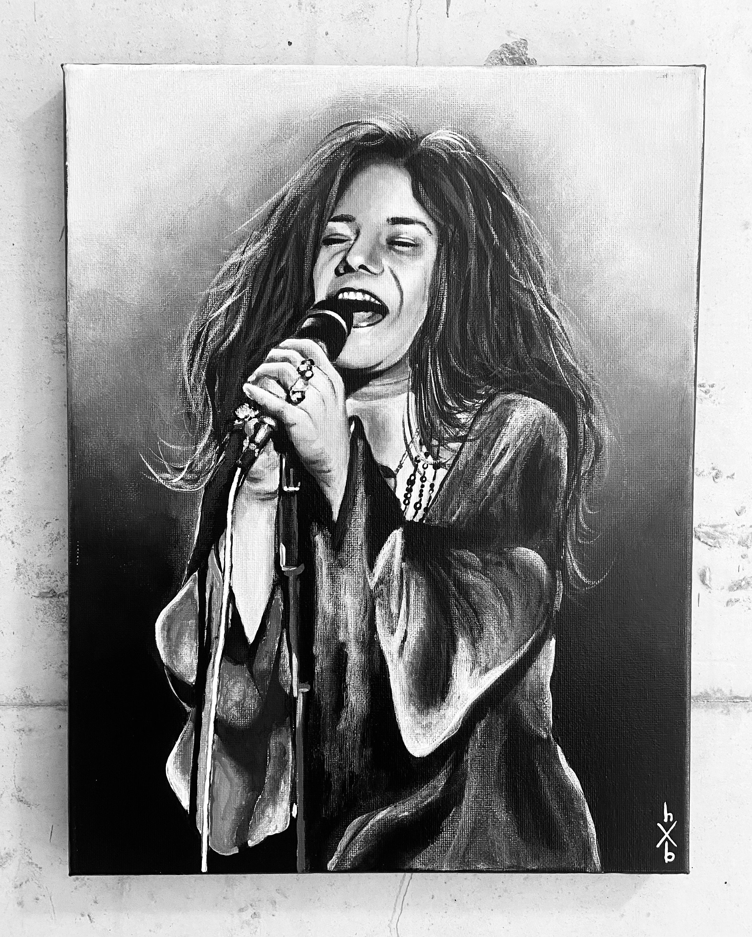 Original Portrait of Janis Joplin, Acrylic on Canvas. - Etsy