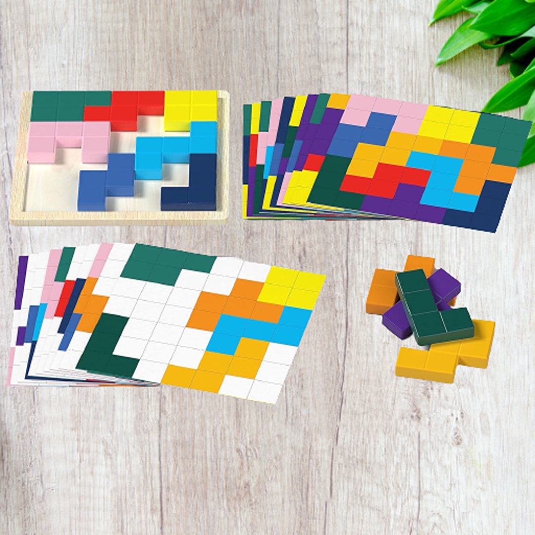 Wooden Tile Brain Game for Older Adults With Dementia Easy - Etsy