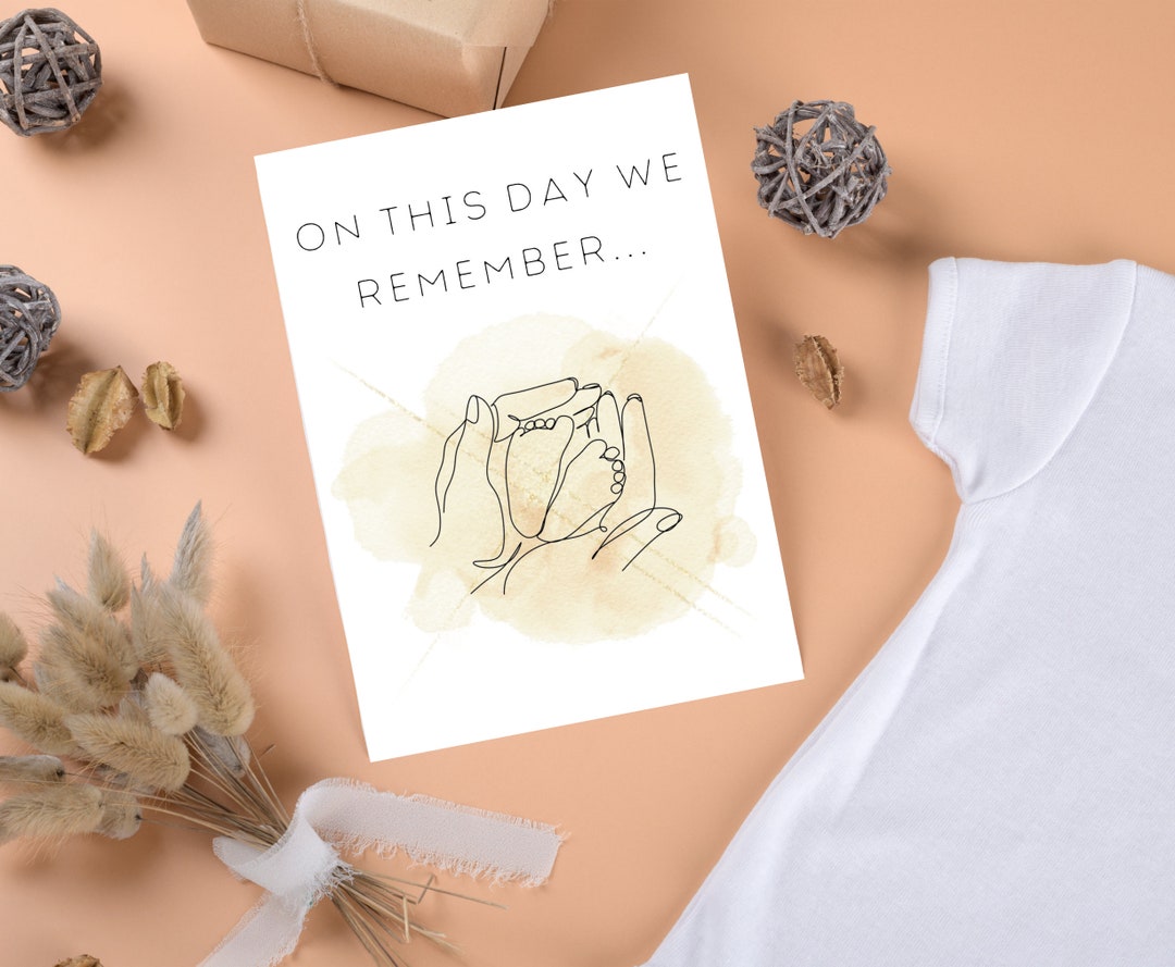 Child Remembrance Card (5x7), Keepsake for Lost Loved One, Unique ...