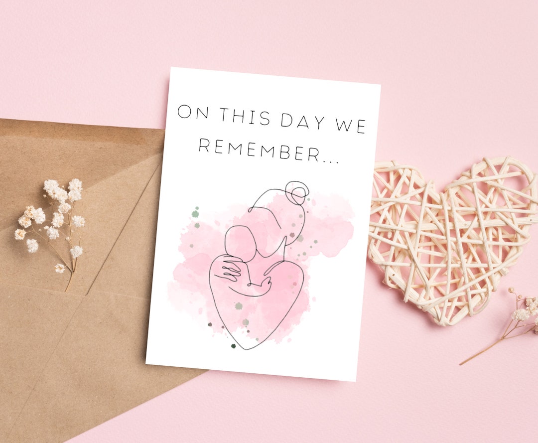 Mother Remembrance Card (5x7), Keepsake for Lost Loved One, Unique ...