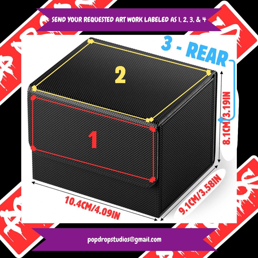Custom Canvas Deck Box: MTG Commander Card Storage - Etsy