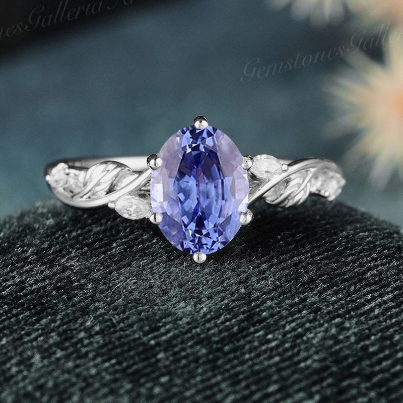 Blue Engagement Ring - Etsy