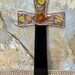 XL Yellow and Orange Flowers With Bronze/rose Gold Epoxy Resin Exotic ...