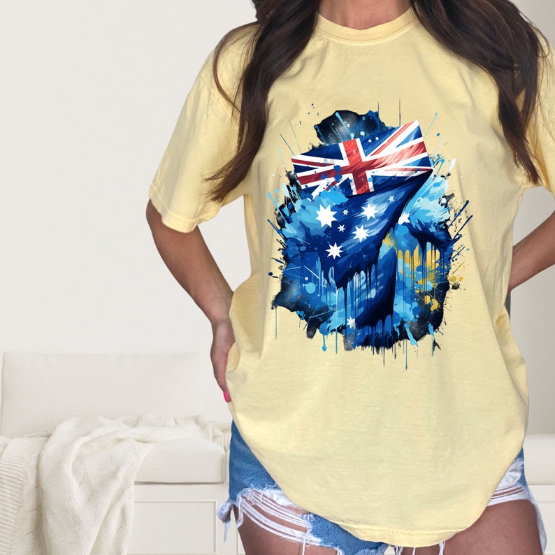 Aussie Unisex Garment-dyed T-shirt, Aussie , CC1717, Cotton , Comfort ...