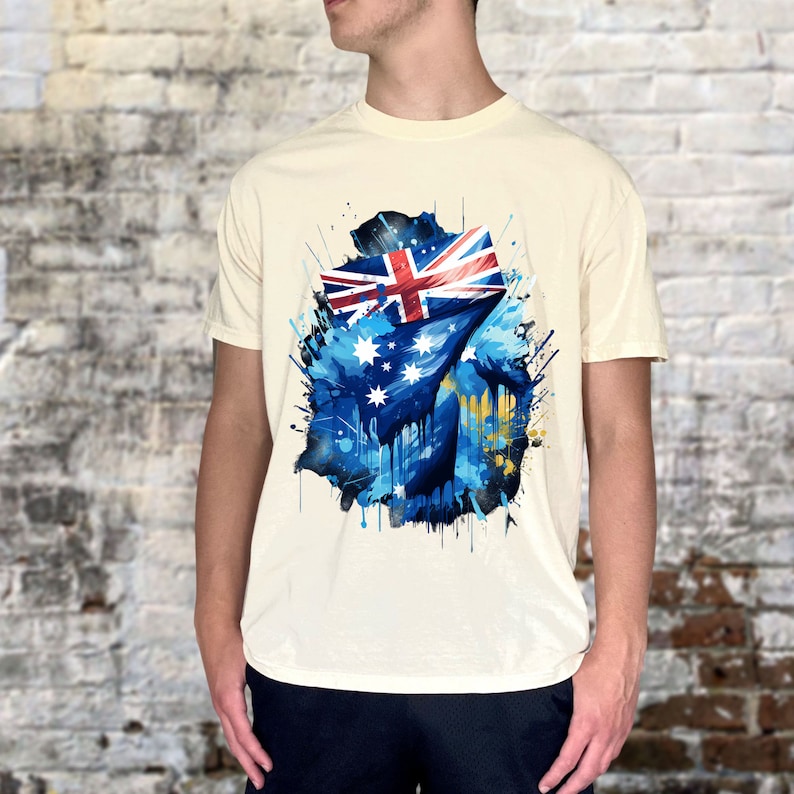 Aussie Unisex Garment-dyed T-shirt, Aussie , CC1717, Cotton , Comfort ...