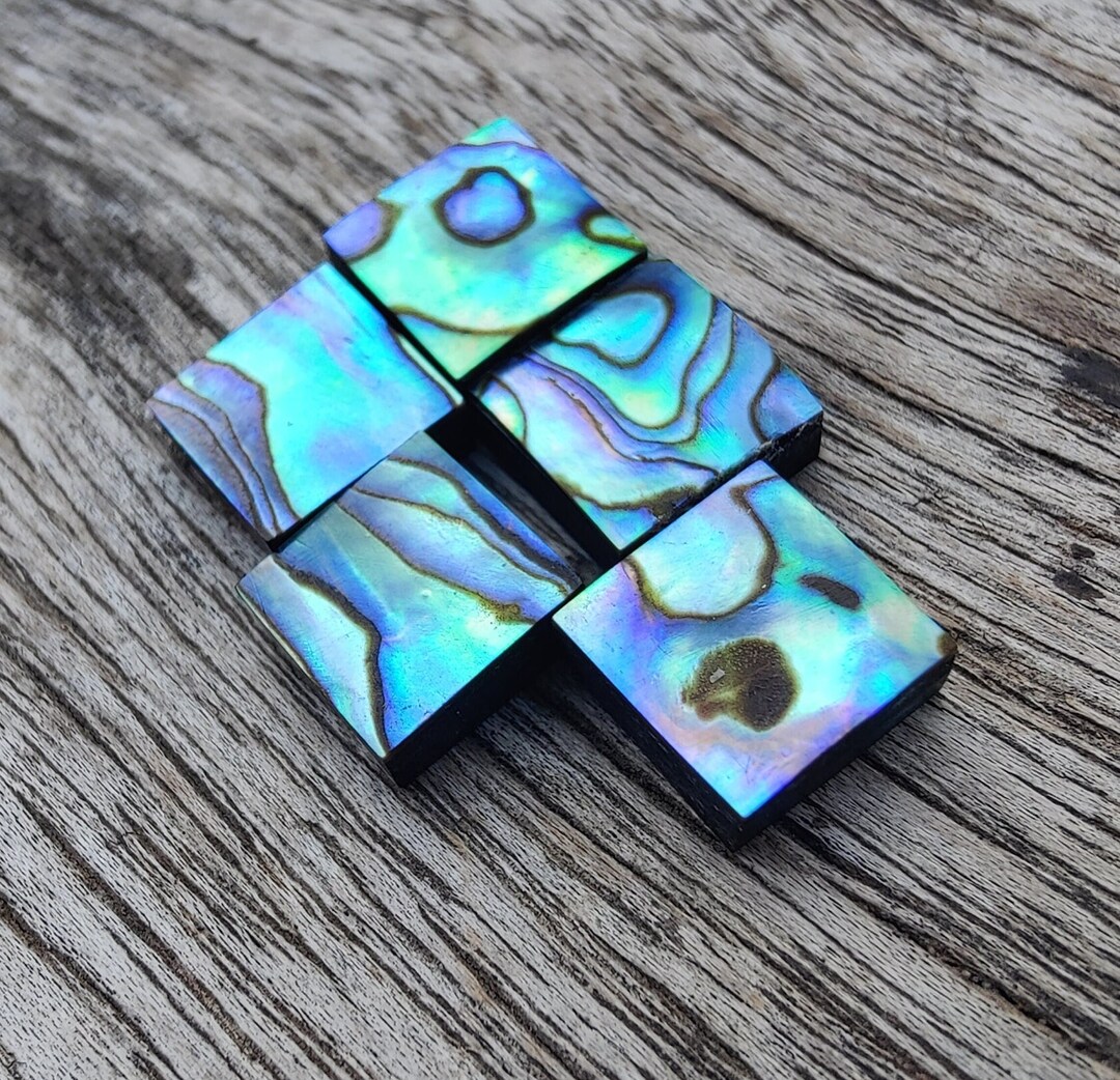 Natural Abalone Shell Square Shape Cabochon Flat Back Calibrated AAA+ ...