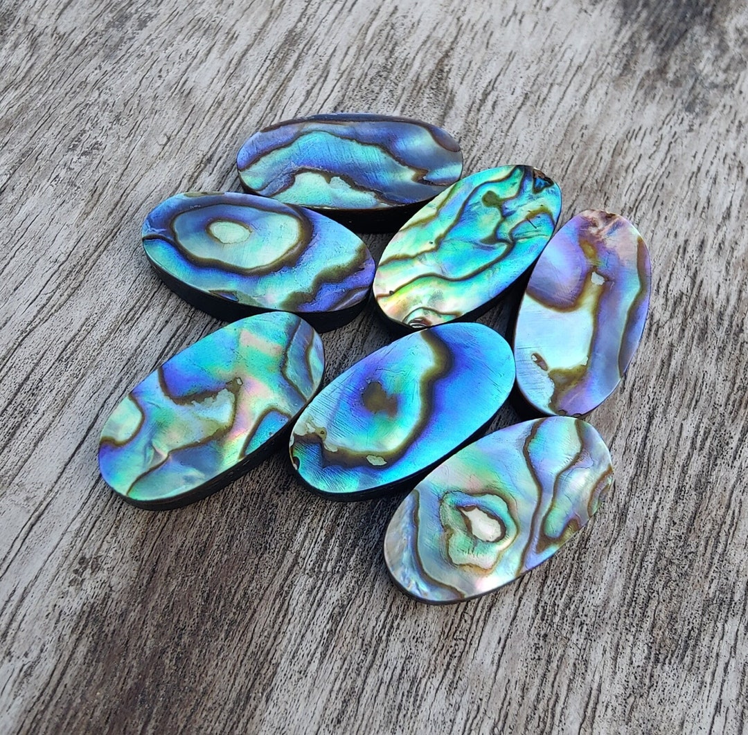 Natural Abalone Shell Big Oval Shape Cabochon Flat Back Calibrated Beda ...