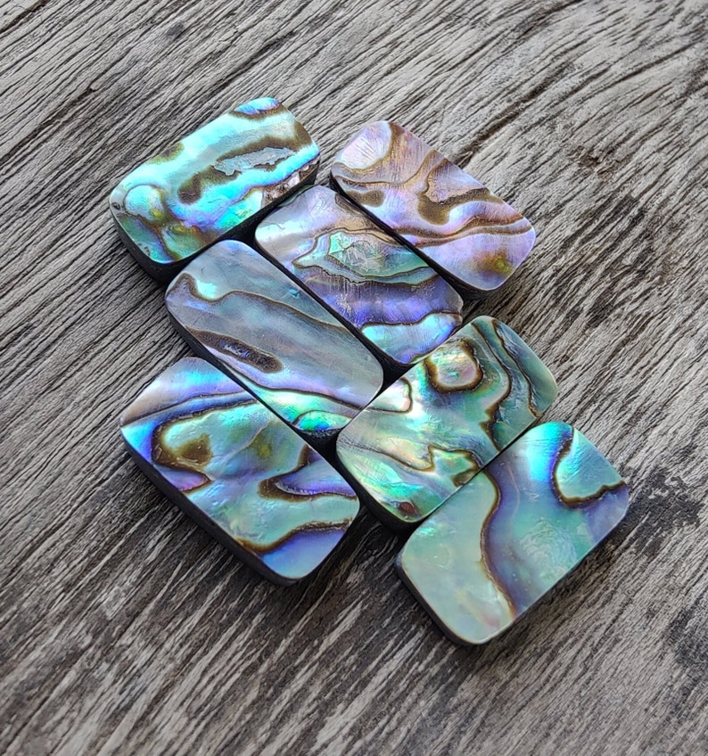 AAA+ Abalone Shell Cabochon: Rectangle Flat Back Gemstone - Etsy