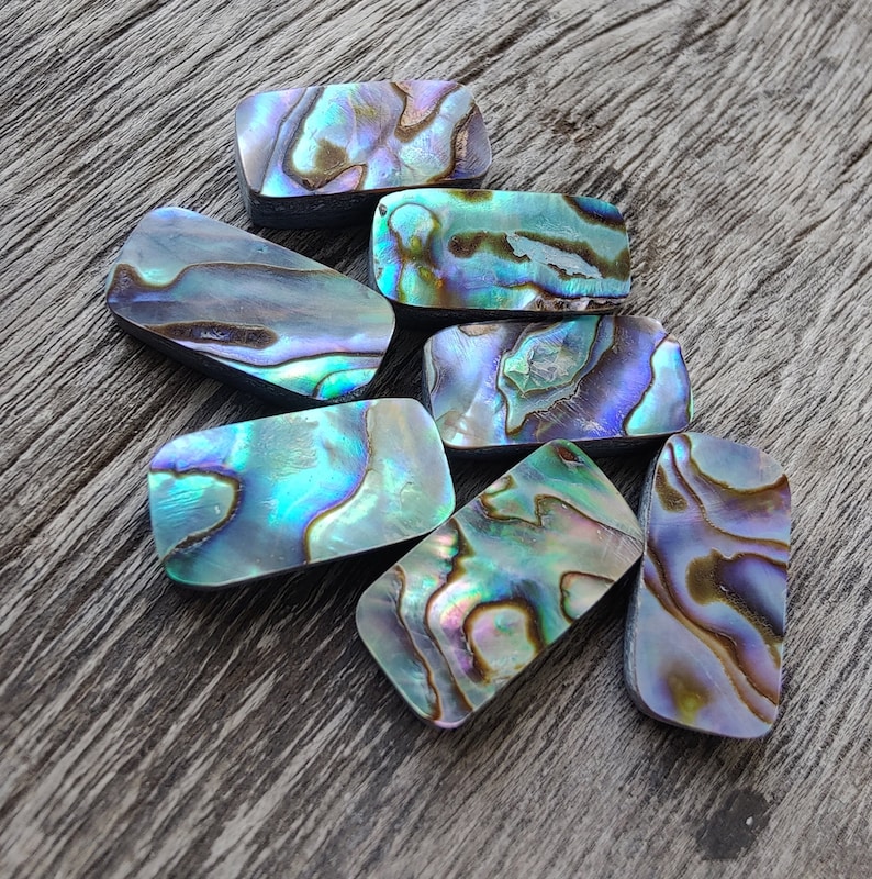 AAA+ Abalone Shell Cabochon: Rectangle Flat Back Gemstone - Etsy