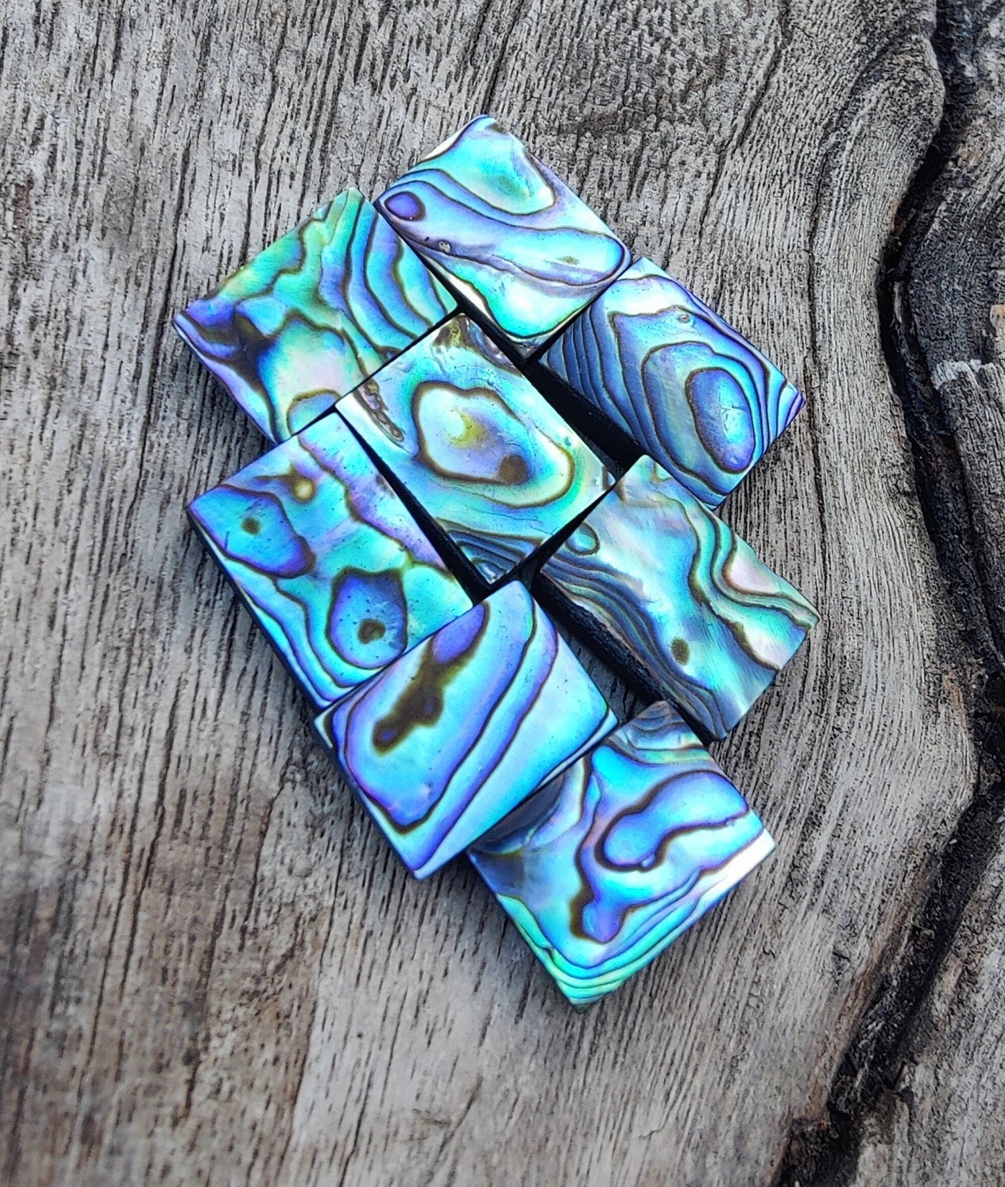 Natural Abalone Shell Rectangle Cabochon: Calibrated Gemstone - Etsy