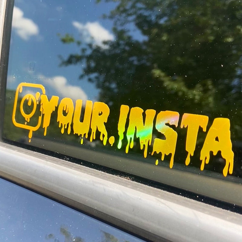 Car Vinyl Instagram Sticker - Etsy