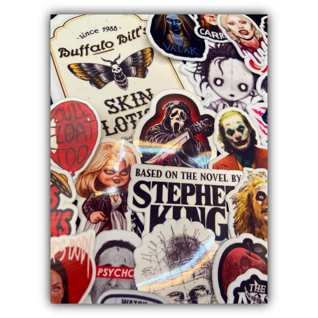 50pcs Halloween Horror Vinyl Sticker Pack Including Life Sized - Etsy
