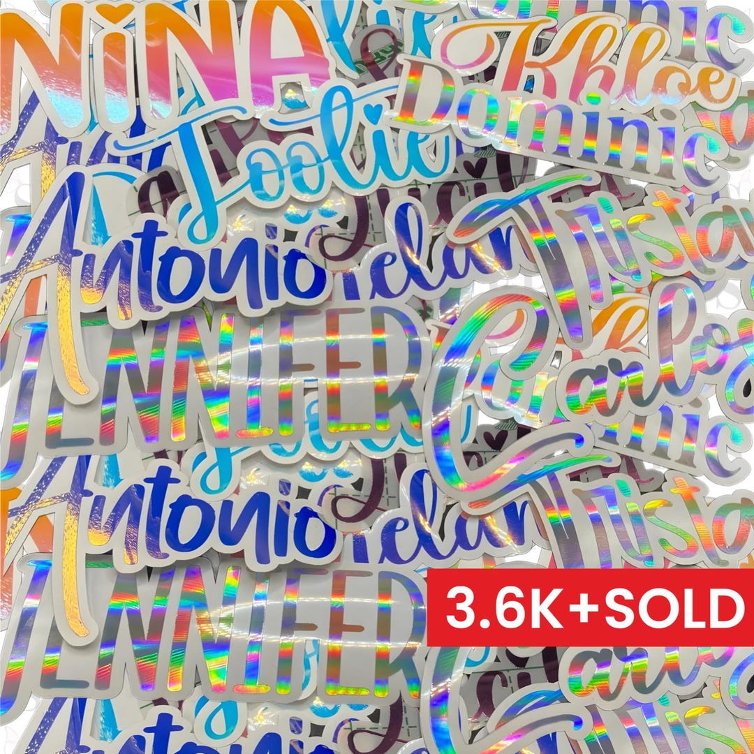 Custom Vinyl Decal - Personalized Name Sticker, Logo or Image Decal - Etsy