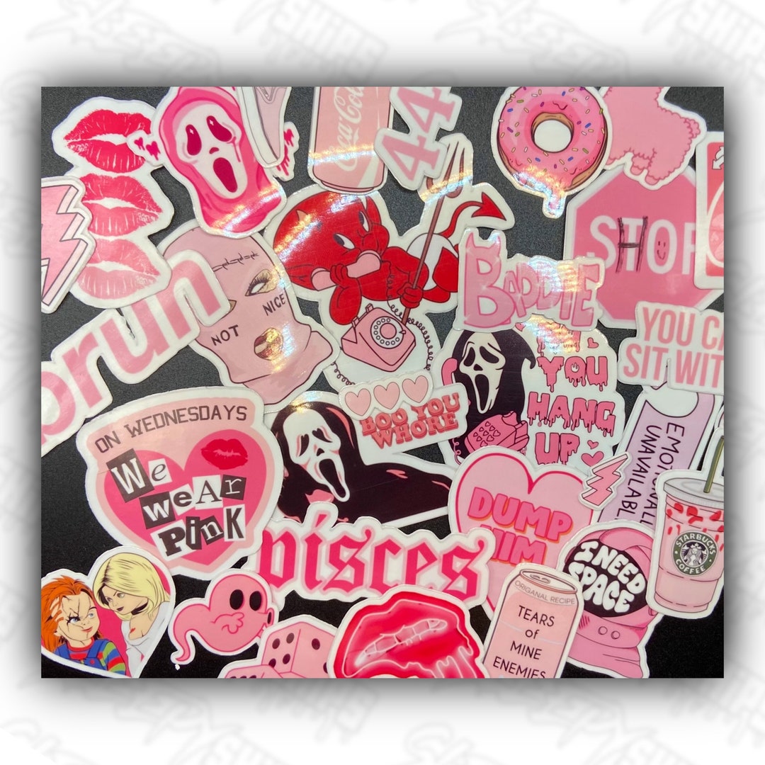 30pc Pisces Are Prettier in Pink Vinyl Sticker Pack water Resistant ...
