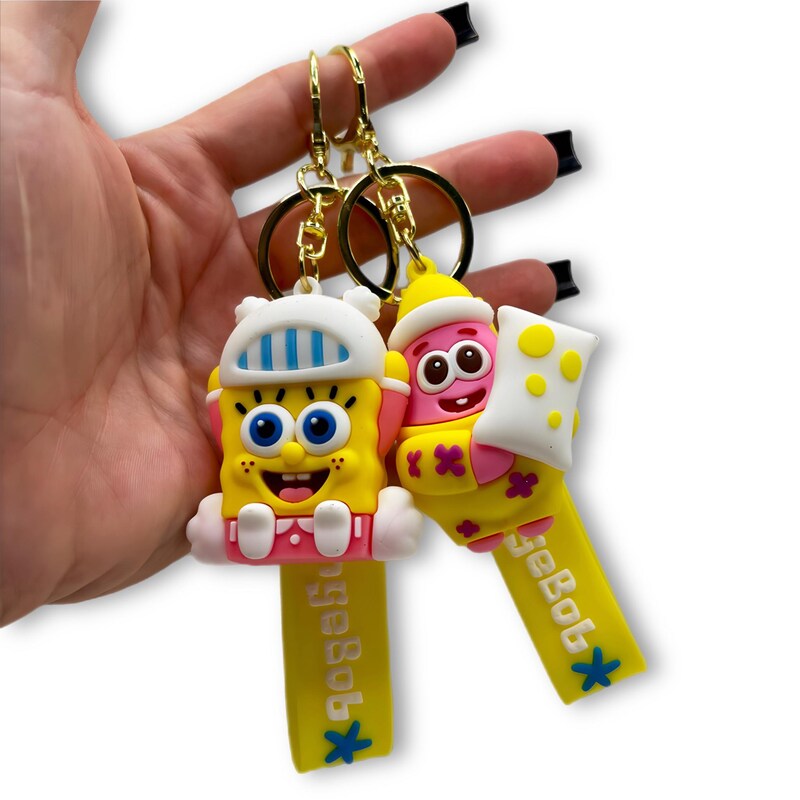 Spongebob Keychain - Etsy