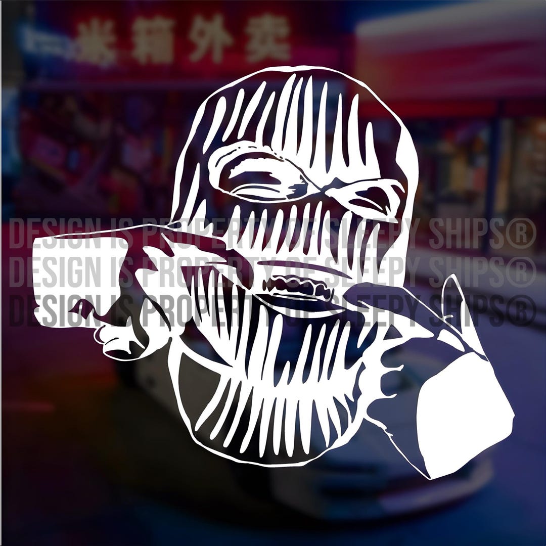 Kodak Black Glee Ski Mask Vinyl Decal High Quality for Cars, Trucks ...