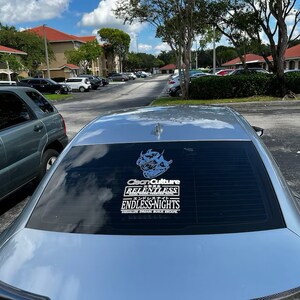 JDM Hannya Mask Vinyl Decal Detailed Japanese/ Text/ Banner/ Exhaust ...