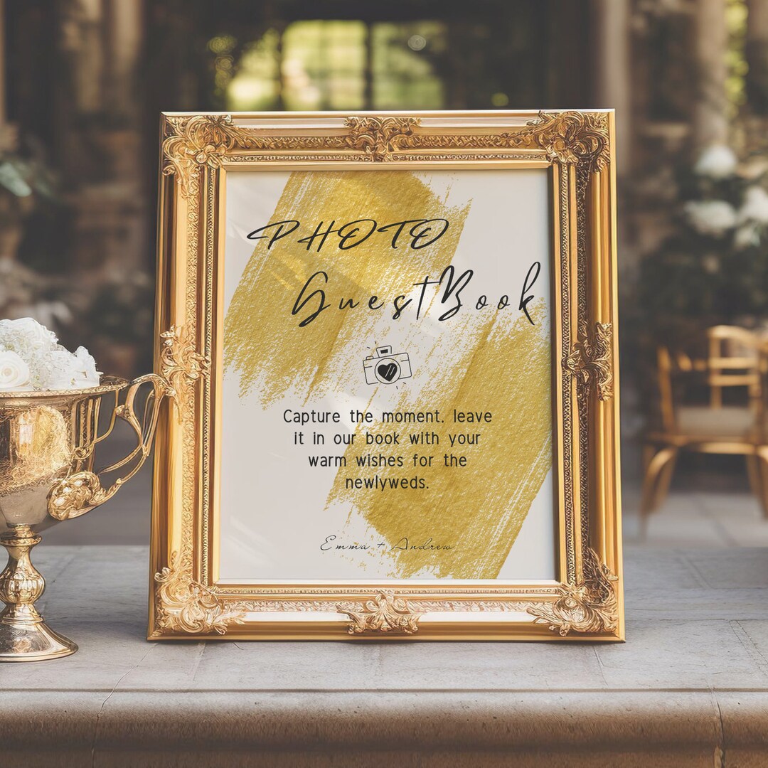 Make Every Moment Count: Sign Our Photo Guestbook Capture Memories in ...