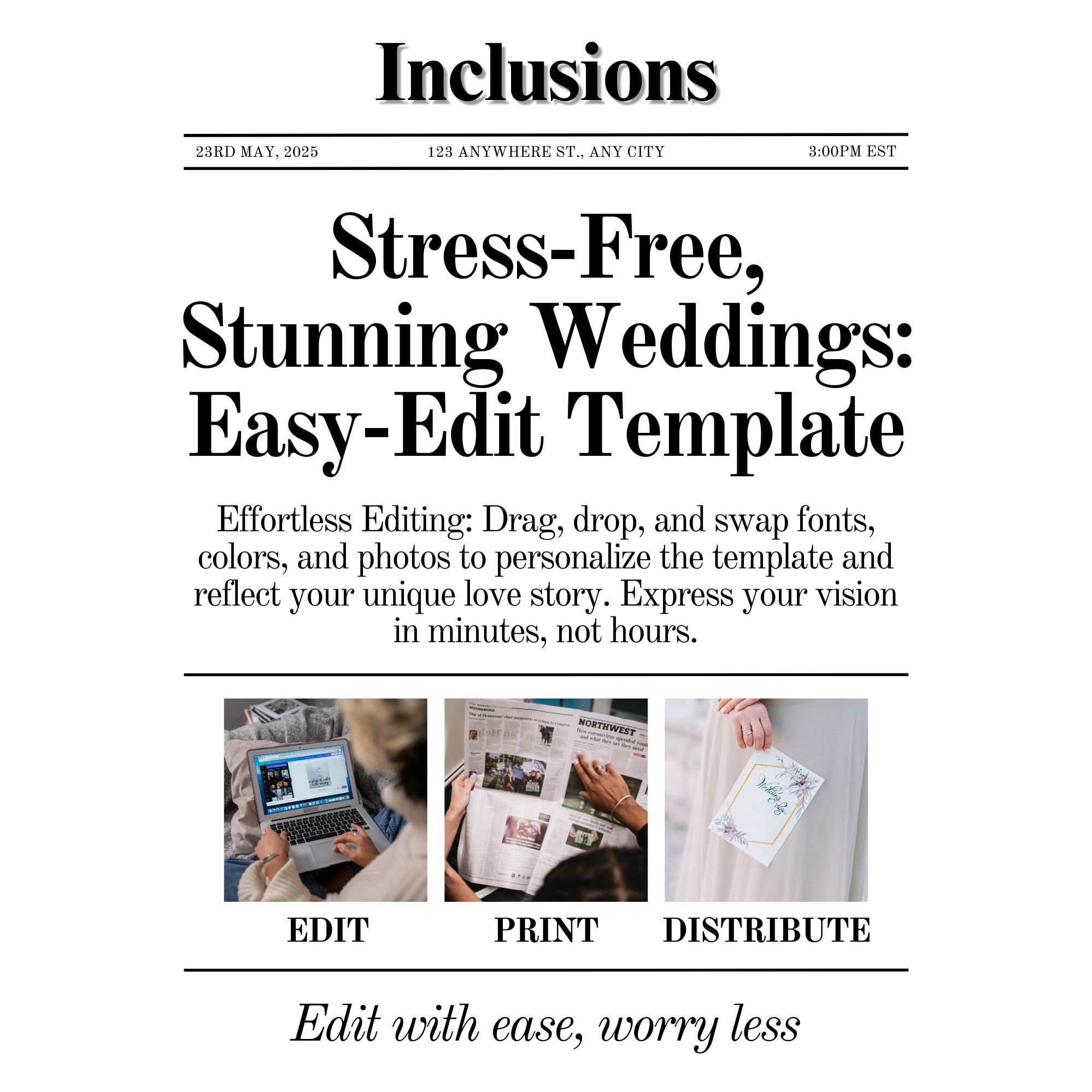 Make Every Moment Count: Sign Our Photo Guestbook Capture Memories in Style With Printable ...