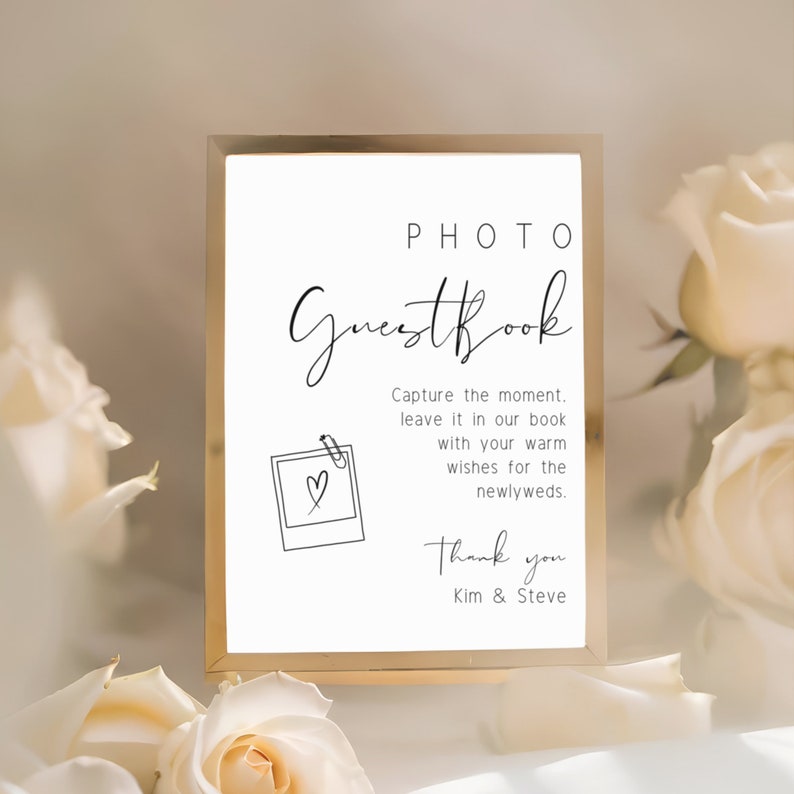 Make Every Moment Count: Sign Our Photo Guestbook Capture Memories in ...