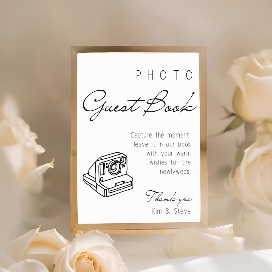 Make Every Moment Count: Sign Our Photo Guestbook Capture Memories in ...