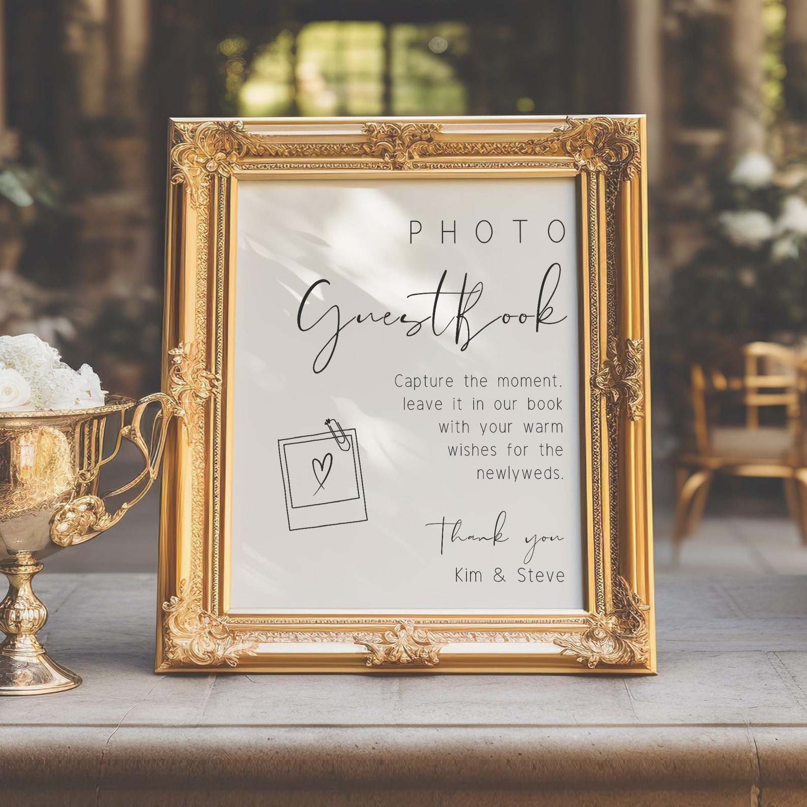 Make Every Moment Count: Sign Our Photo Guestbook Capture Memories in ...