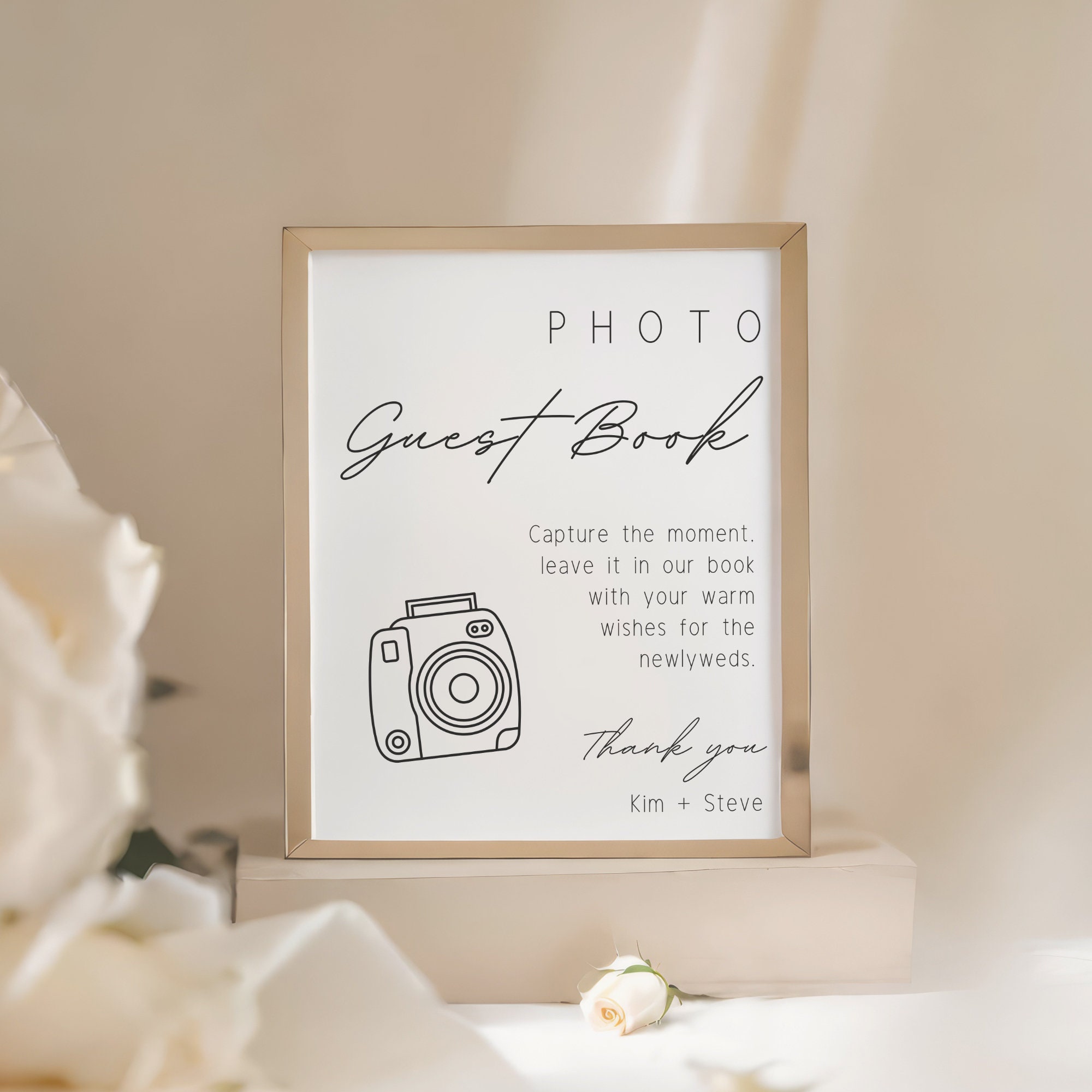 Make Every Moment Count: Sign Our Photo Guestbook Capture Memories in ...