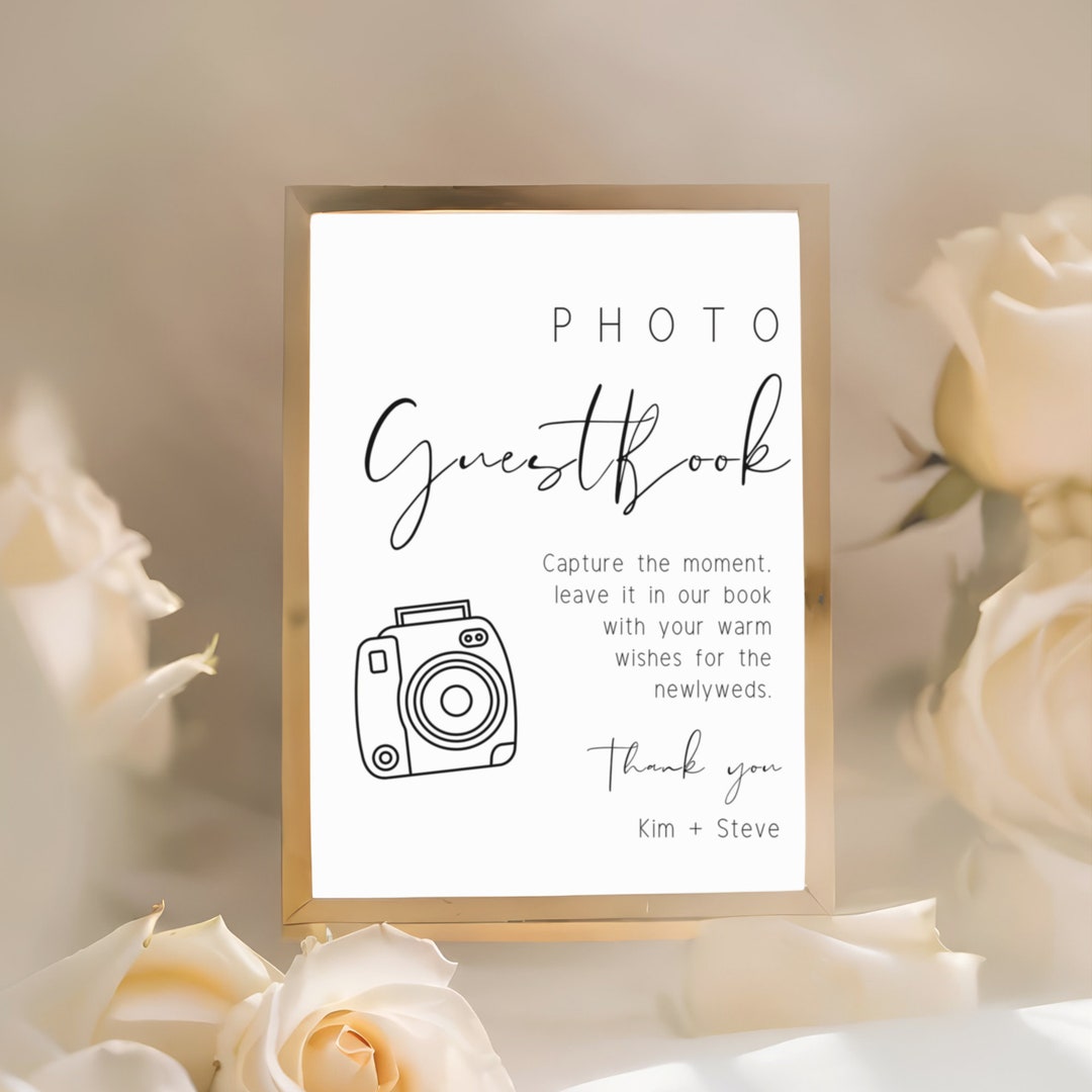 Make Every Moment Count: Sign Our Photo Guestbook Capture Memories in ...