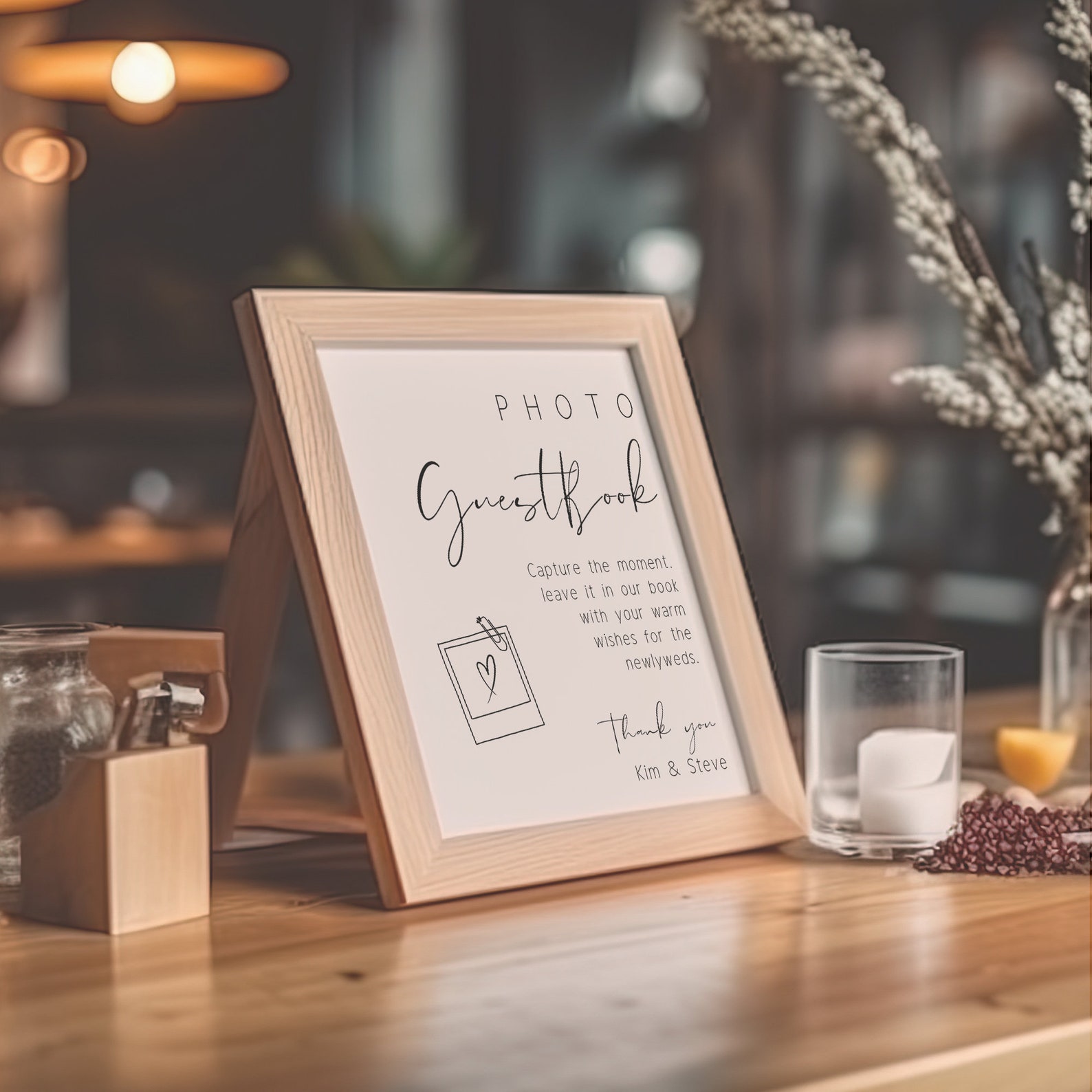 Make Every Moment Count: Sign Our Photo Guestbook Capture Memories in ...