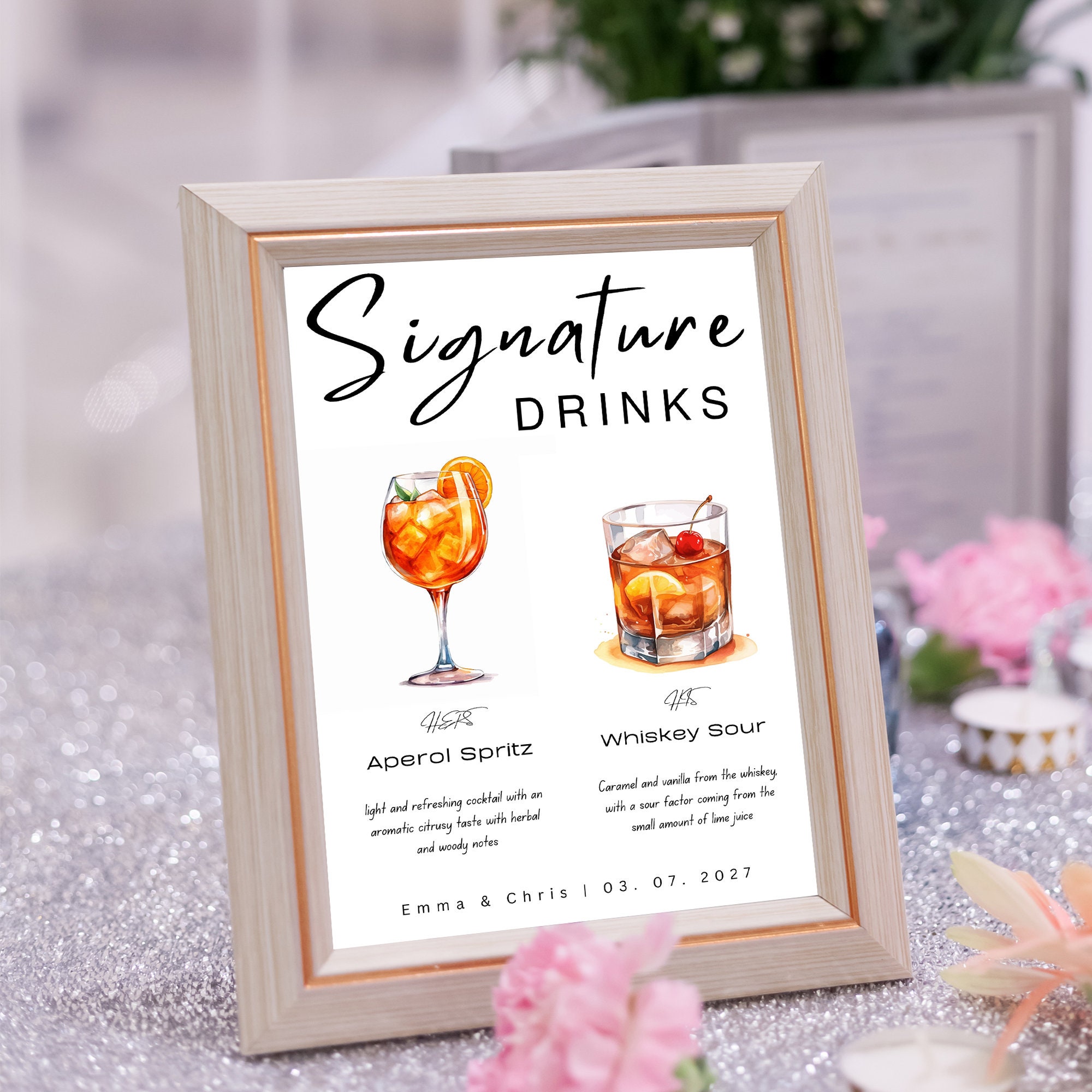 Plantilla de letrero de bebidas exclusivas letrero de cóctel - Etsy España