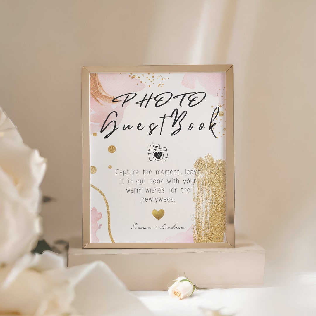 Make Every Moment Count: Sign Our Photo Guestbook Capture Memories in ...