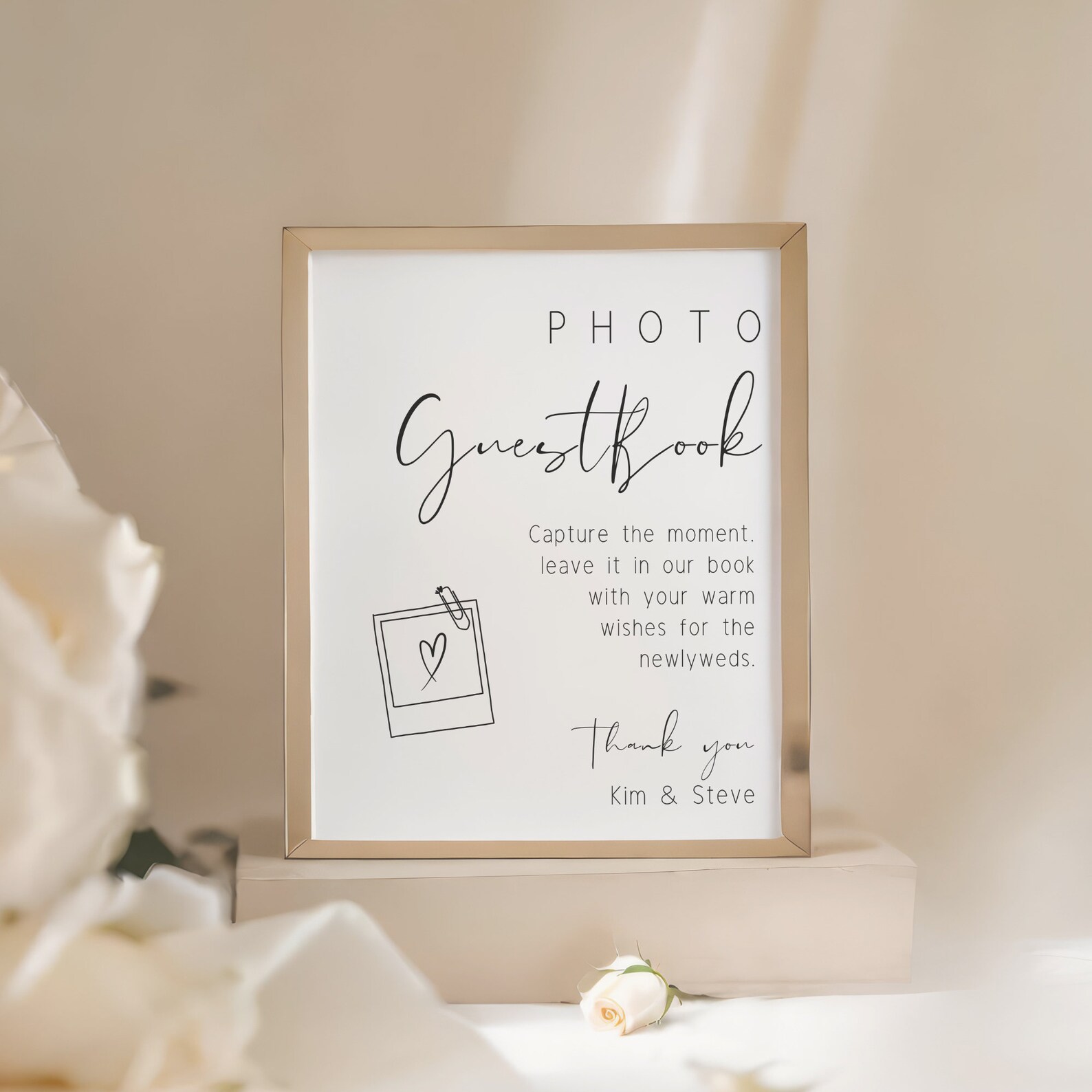 Make Every Moment Count: Sign Our Photo Guestbook Capture Memories in ...