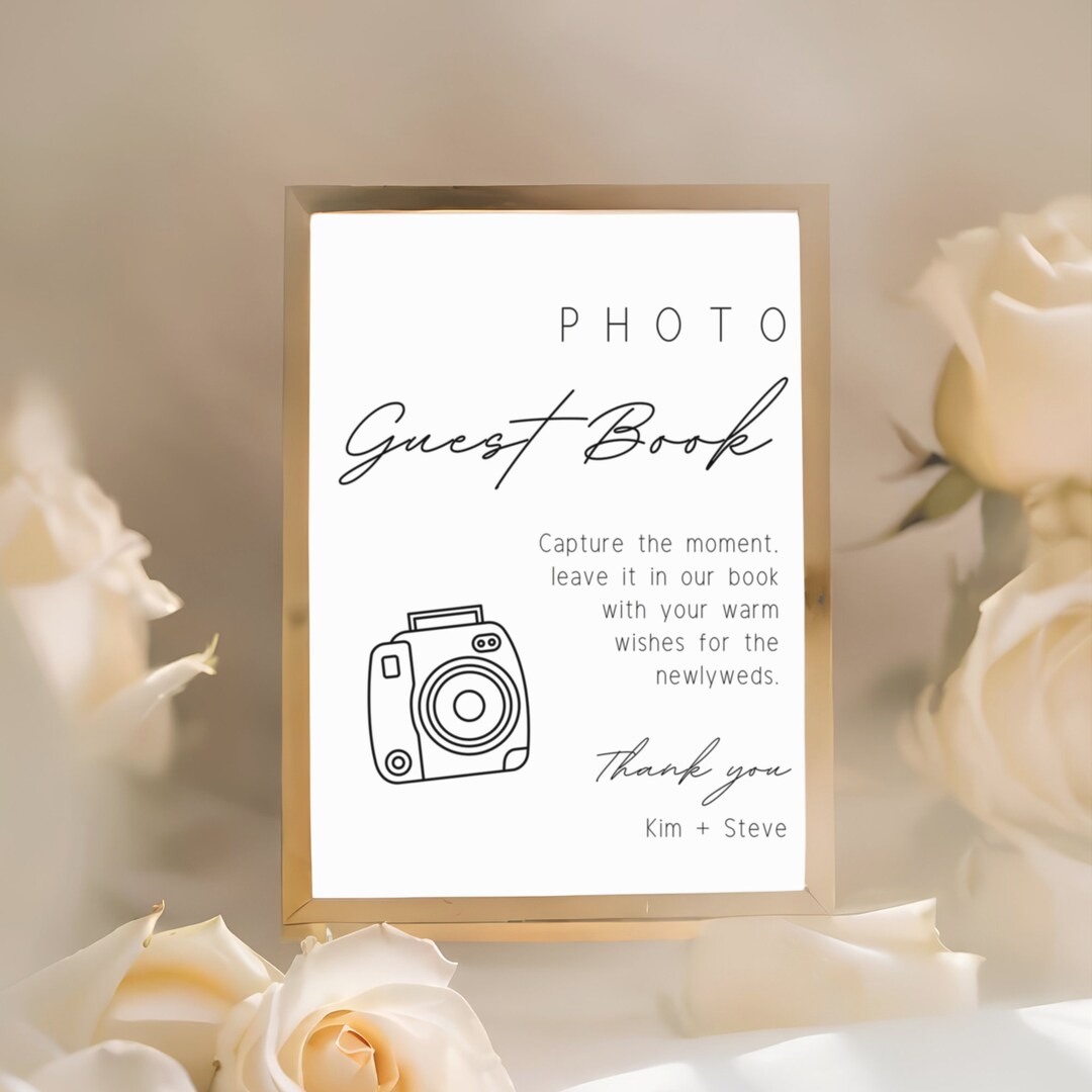 Make Every Moment Count: Sign Our Photo Guestbook Capture Memories in ...