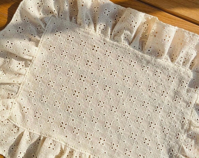 Cream Color Ruffled Placemats, Table Placemats for Kitchen,placemat ...