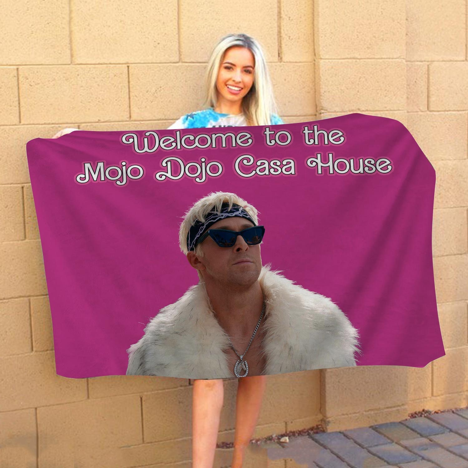 Mojo Dojo Casa House Doll Movie Tapestry, Funny Ryan Gosling Ken Doll ...