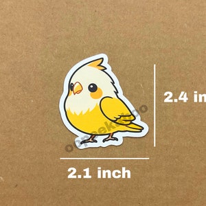 Cockatiel Sticker, Bird Stickers, Bird Laptop Stickers, Cockatoo Water ...
