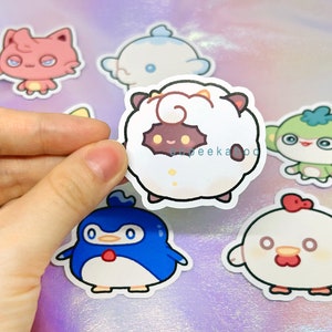 8pcs Small Palworld Inspired Sticker Pack, Cute Pals Fanart Stickers ...